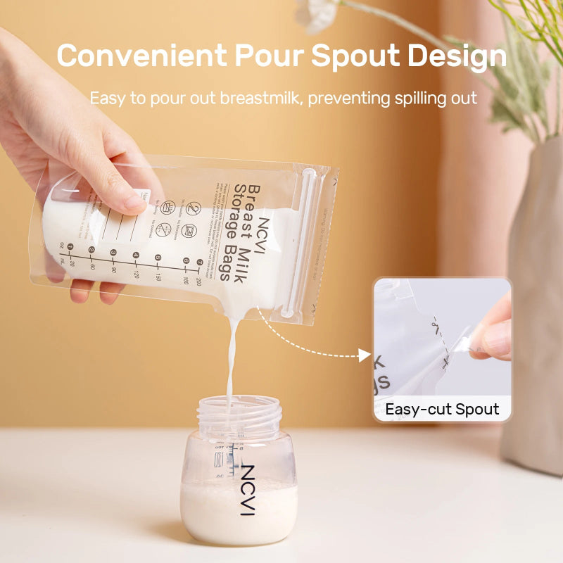 NCVI Breastmilk Storage Bags - Safe & BPA Free – Snuggle & Sprout Store